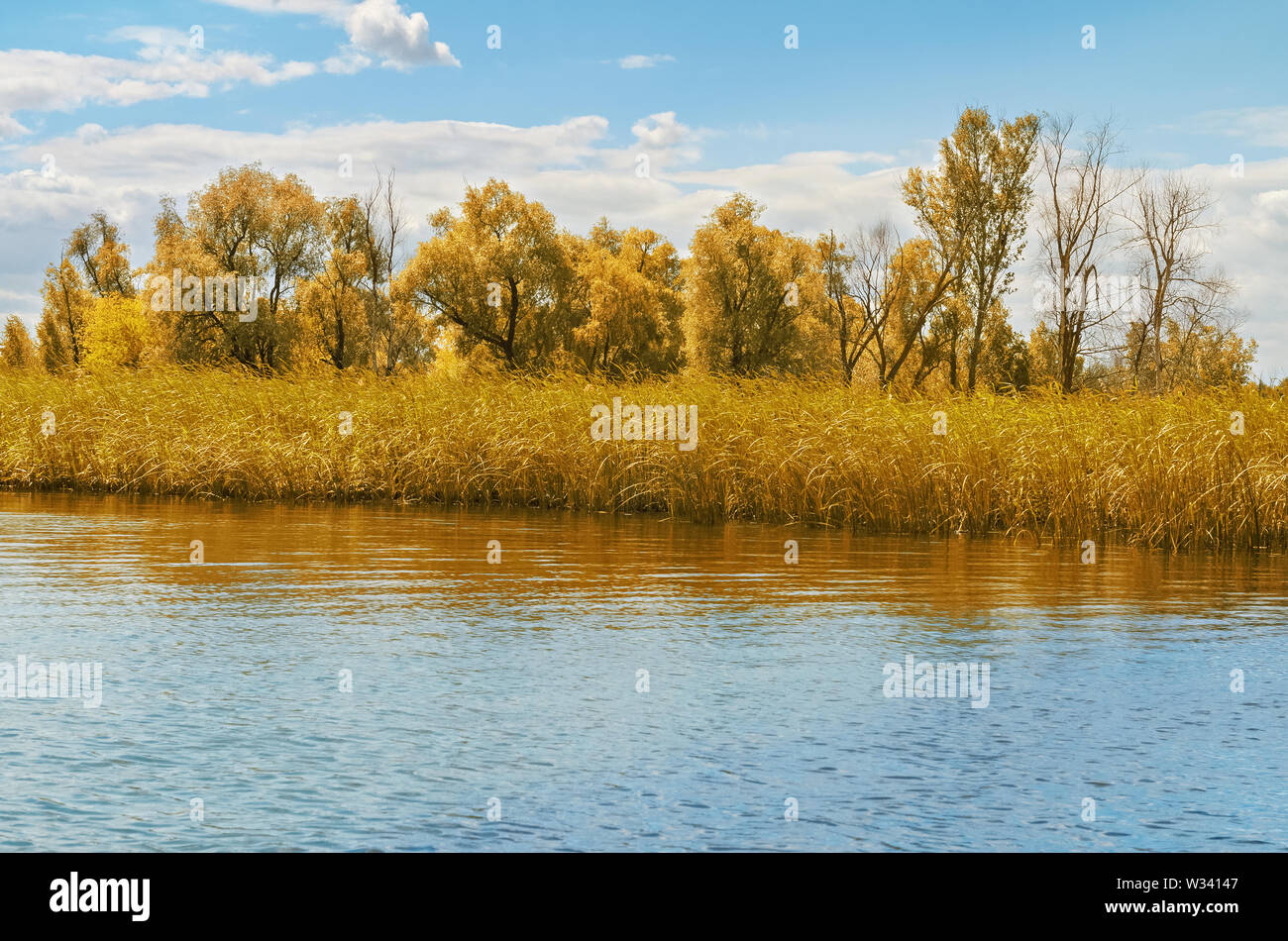 Yellow sky with clouds hi-res stock photography and images - Alamy