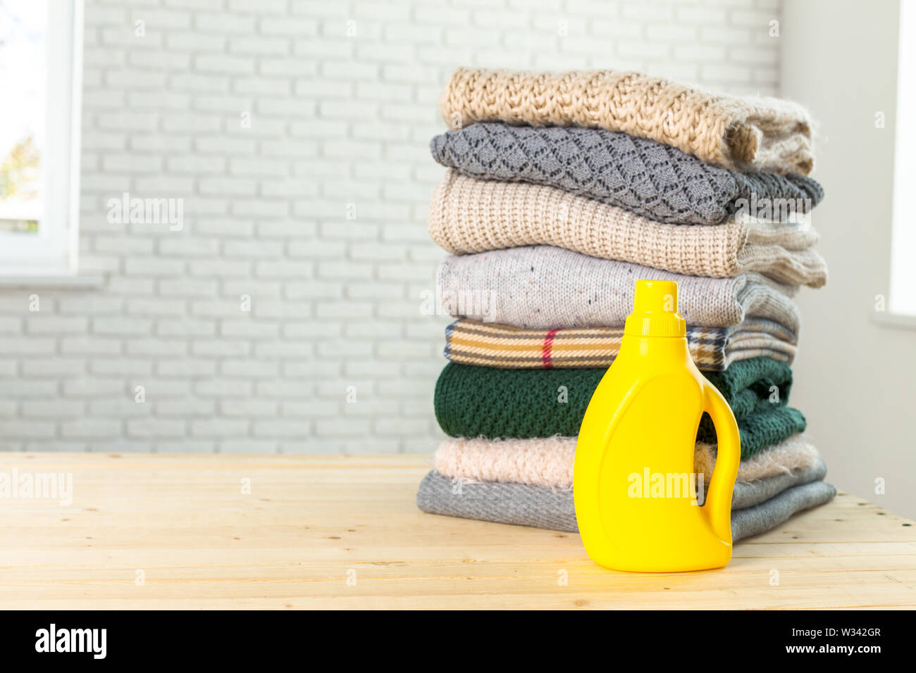 pure clothes with washing-up liquid Stock Photo - Alamy
