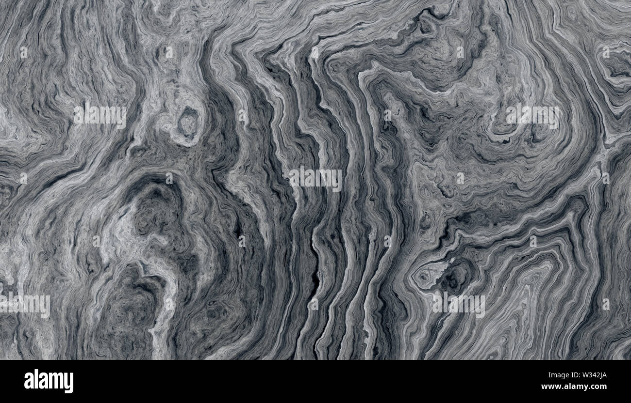 Texture of roots of tree with wavy lines and age rings. Pattern of ...