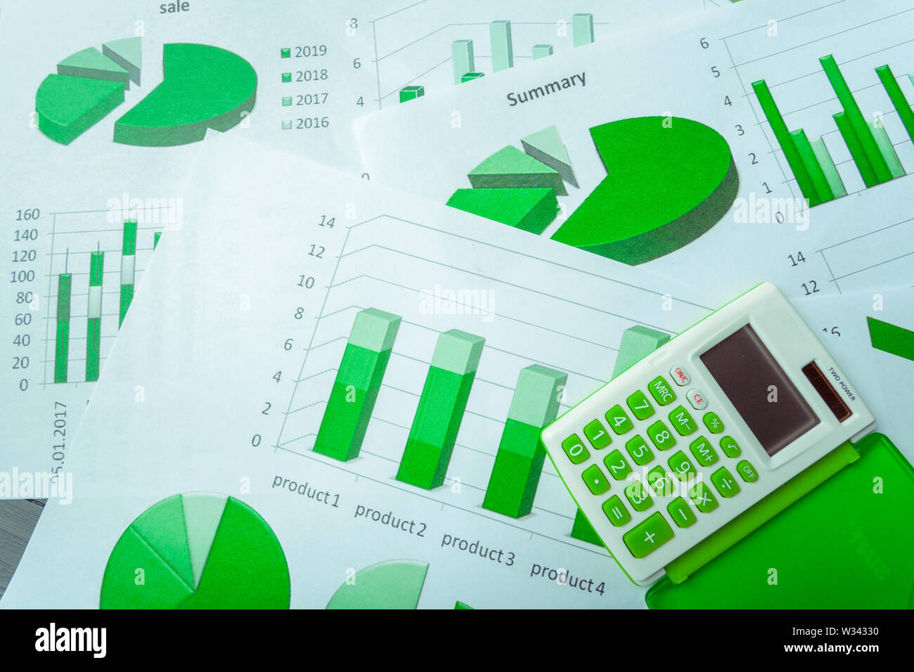 Graphical chart analysis Stock Photo - Alamy