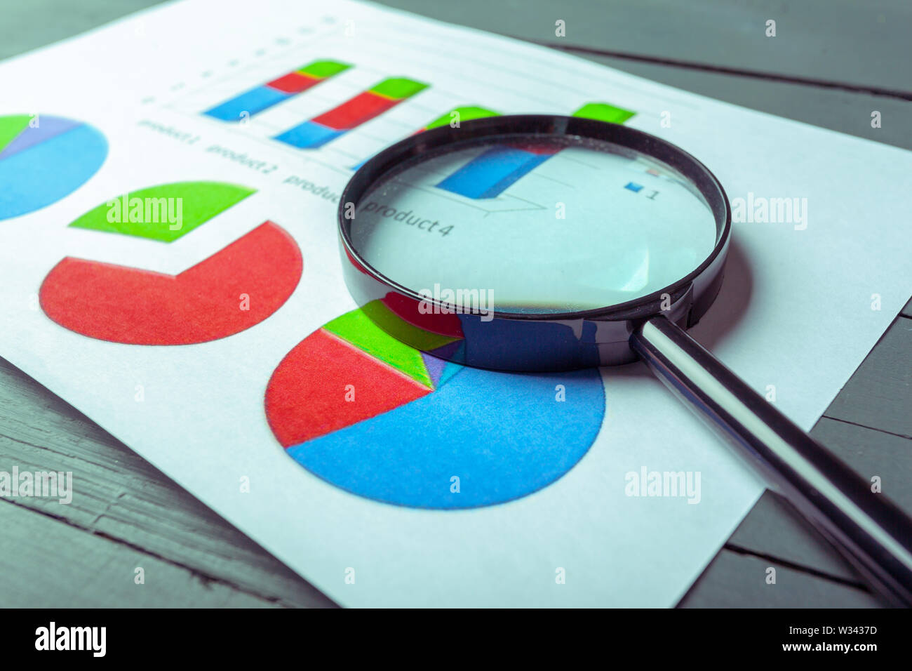 Graphical chart analysis Stock Photo - Alamy