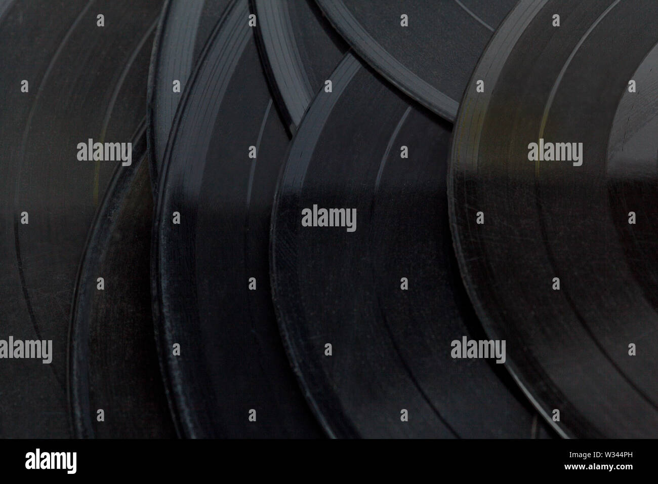 Vinyl discs isolated on white Stock Photo - Alamy