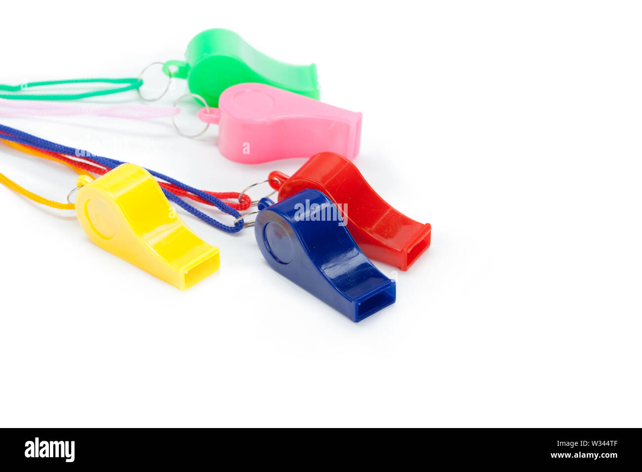 Toy Whistle Multi Colored Stock Photo - Alamy