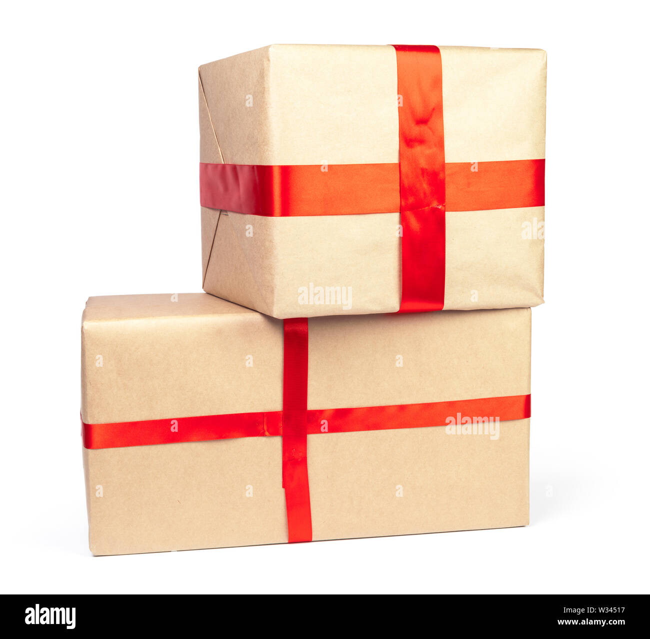 Christmas presents isolated Stock Photo - Alamy