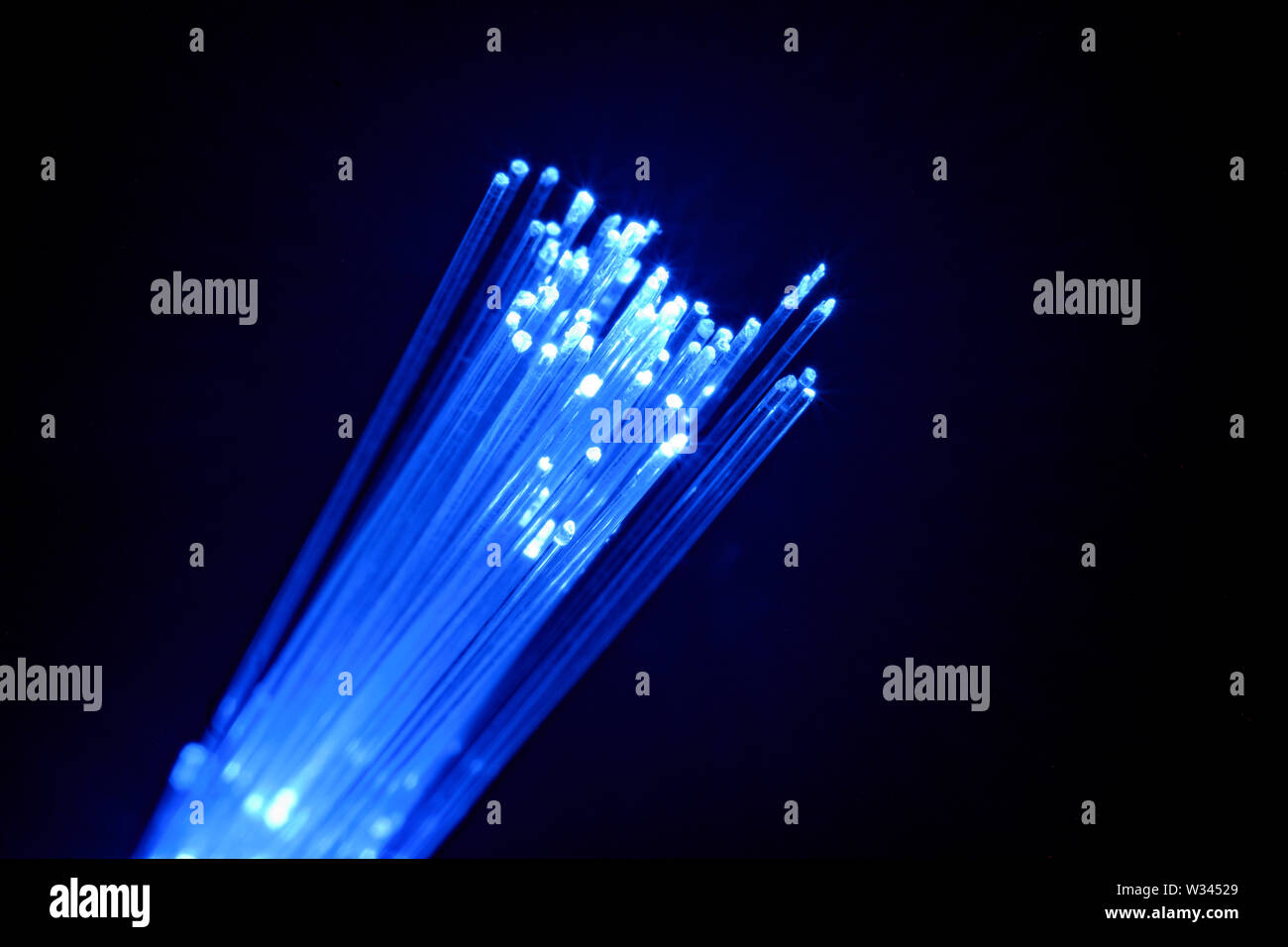 Macro closeup fiber optic cable wire Stock Photo - Alamy