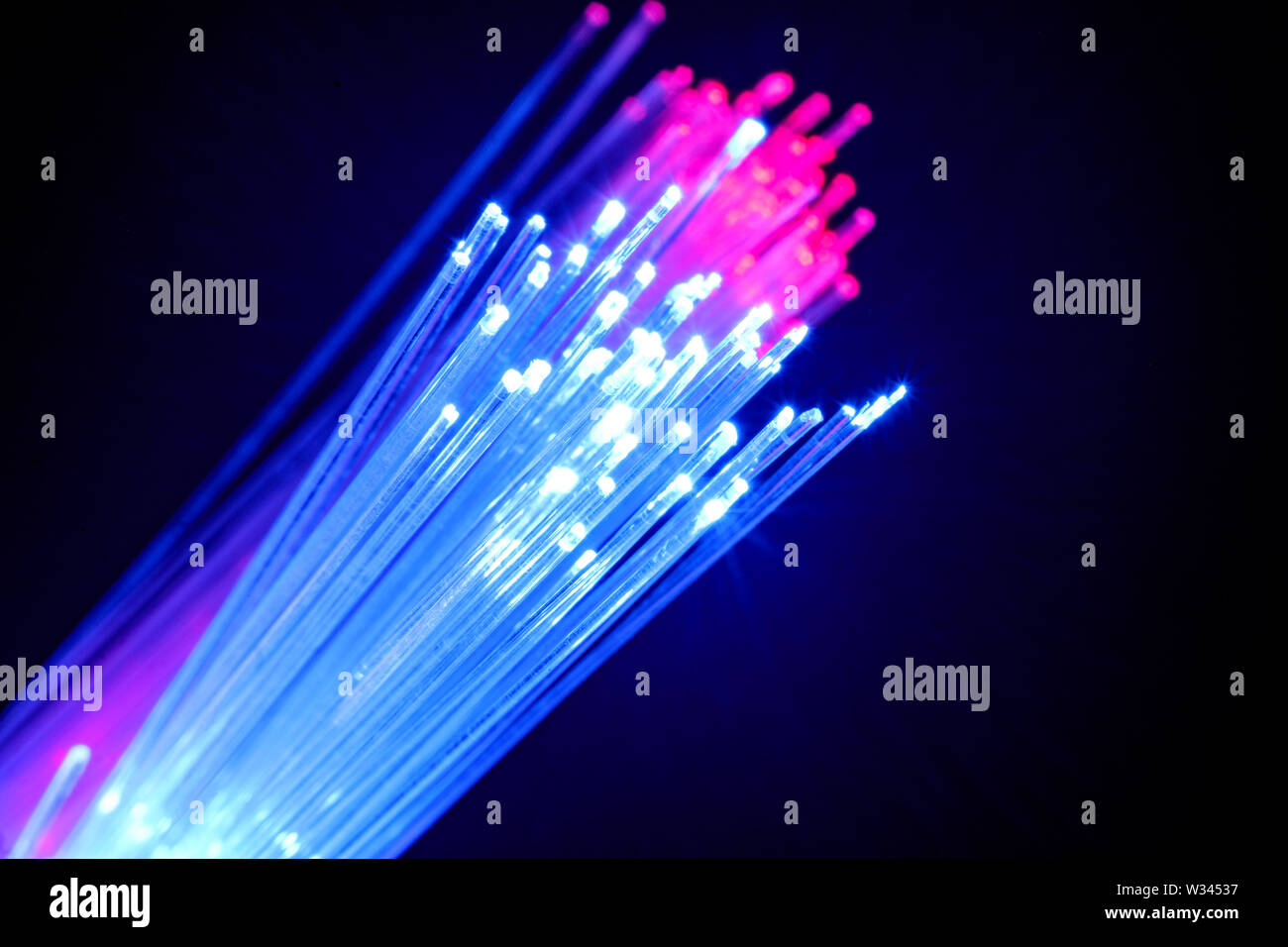 Macro closeup fiber optic cable wire Stock Photo - Alamy
