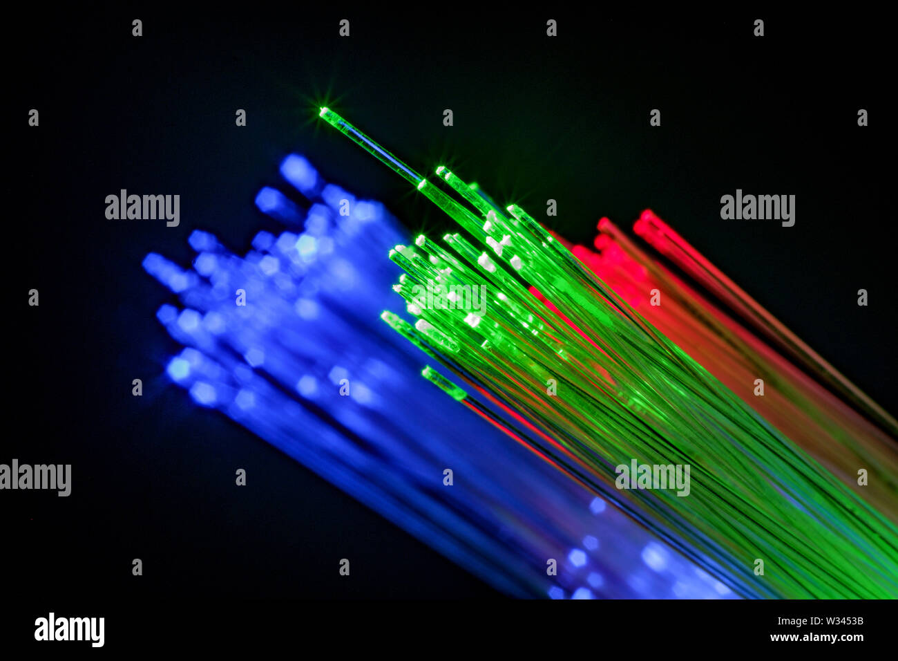 Macro closeup fiber optic cable wire Stock Photo - Alamy