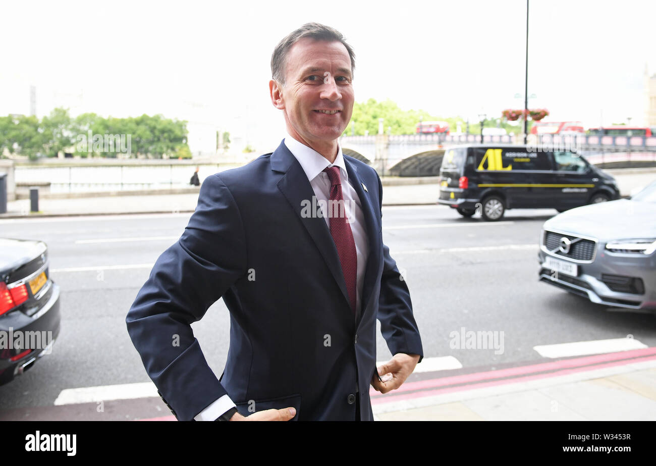 Conservative Party leadership candidate Jeremy Hunt arrives at Albert ...
