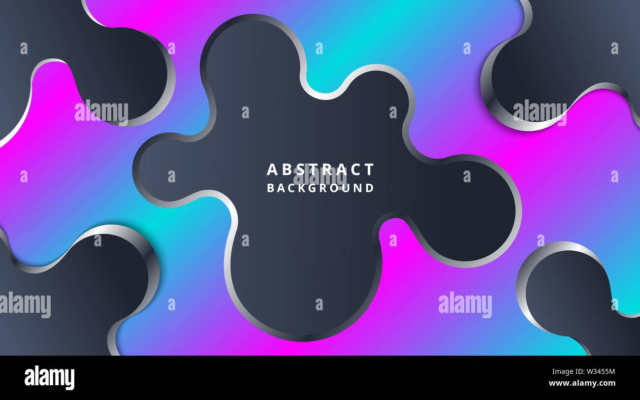 Dark Neon Techno Dynamic Modern Fluid Background, for corporate ...