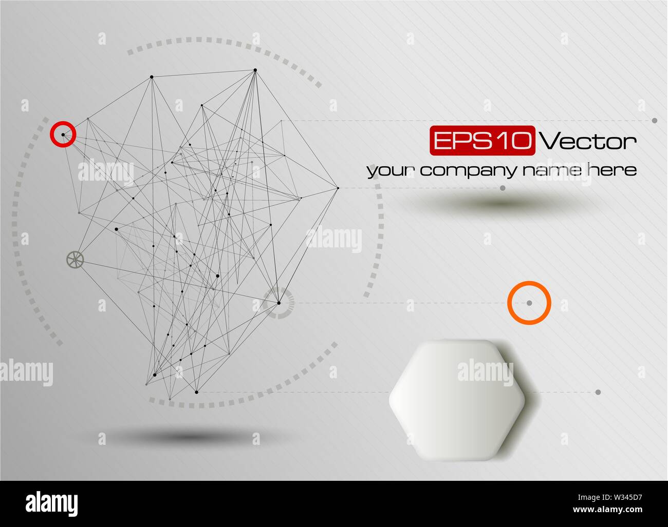 Abstract technology and communication background. Vector illustration ...