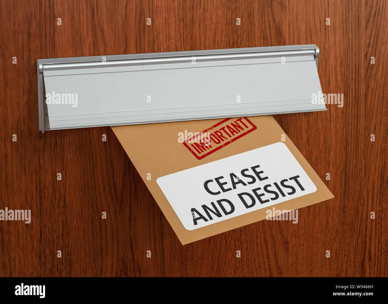 Cease and desist warning hi-res stock photography and images - Alamy