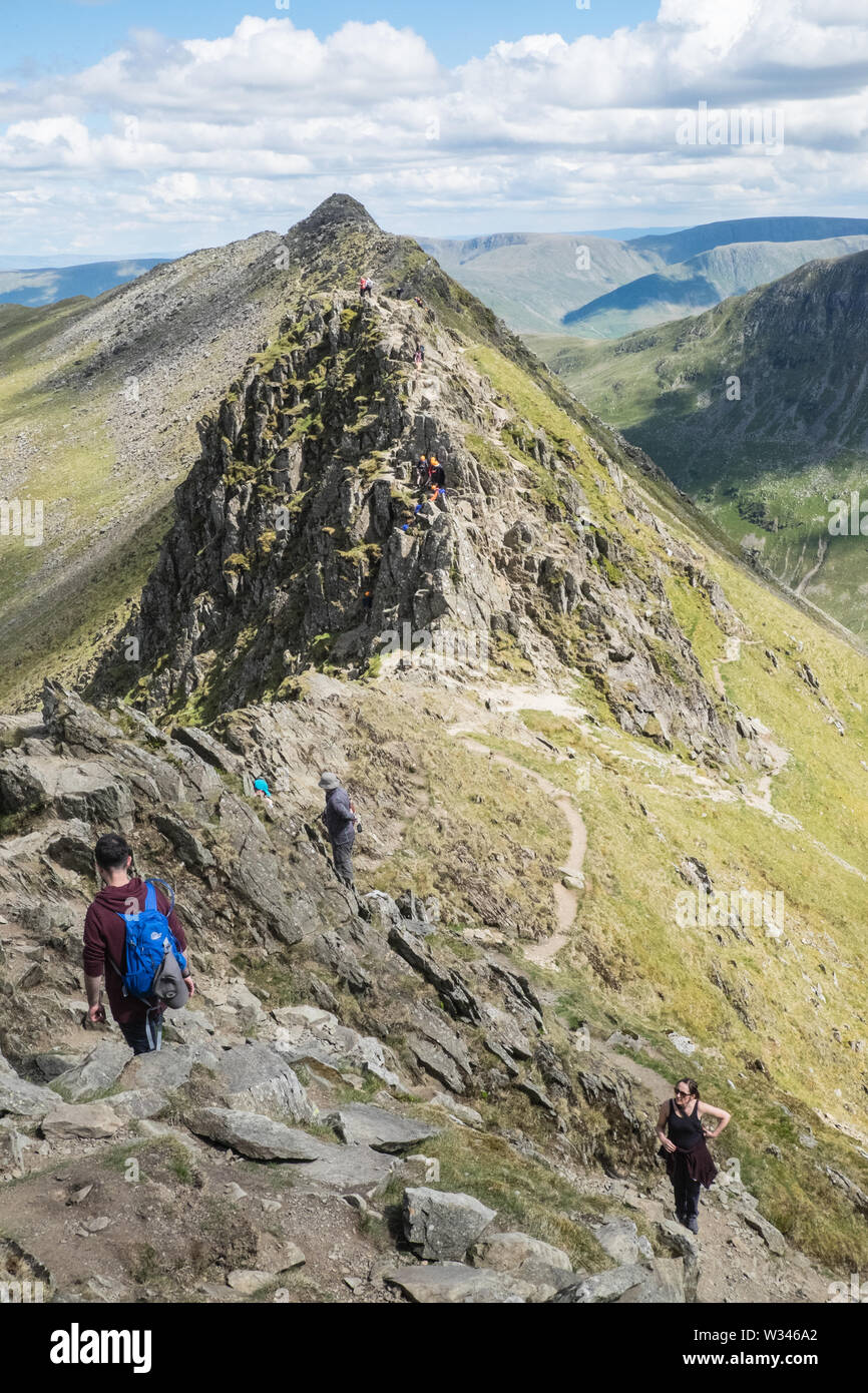Striding edge hi-res stock photography and images - Alamy