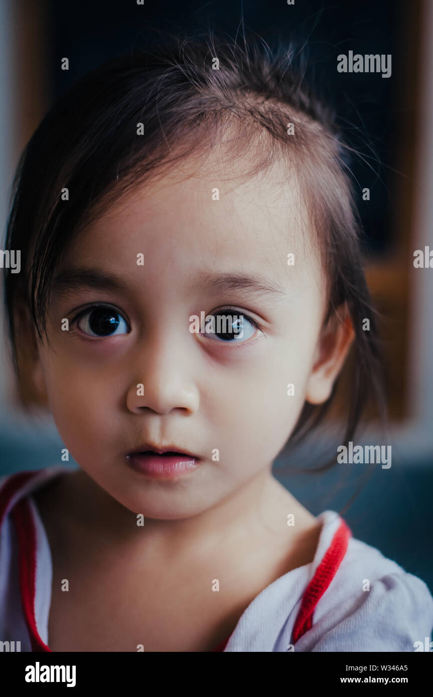Portrait of a happy Asian little toddler girl Stock Photo - Alamy