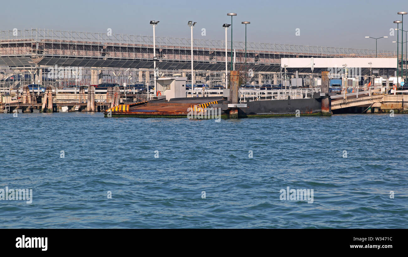 Ramp for Ferry Boat Dock in Venice Italy Stock Photo - Alamy
