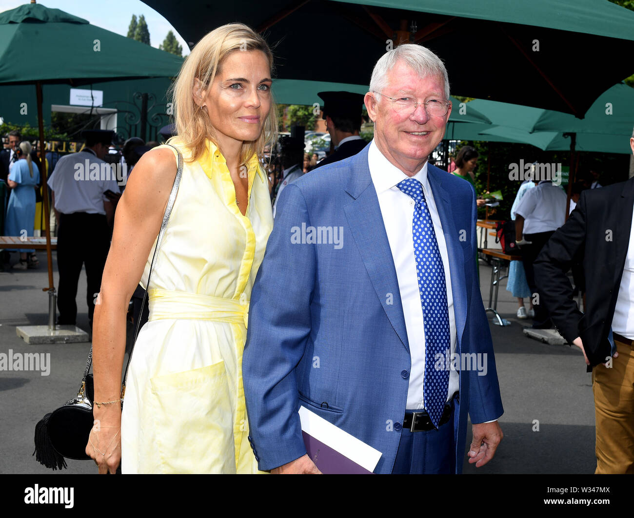 Sir Alex Ferguson on day eleven of the Wimbledon Championships at the ...