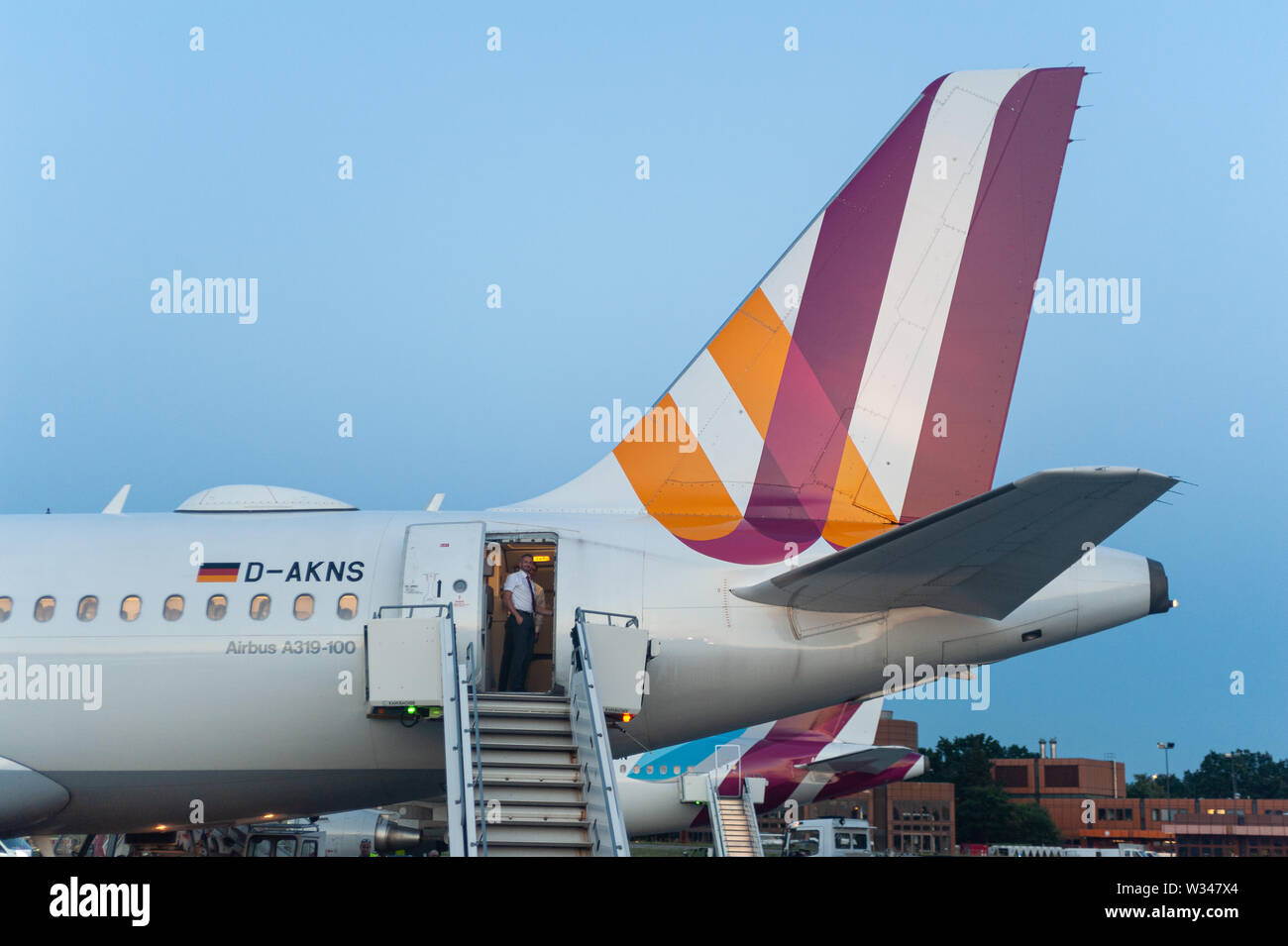 23.06.2019, Berlin, Germany, Europe - A Germanwings passenger plane at ...