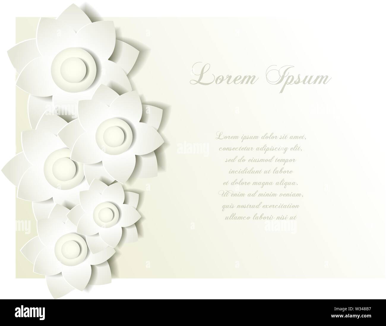 Spring cutout flower design. Vector illustration Stock Vector Image ...