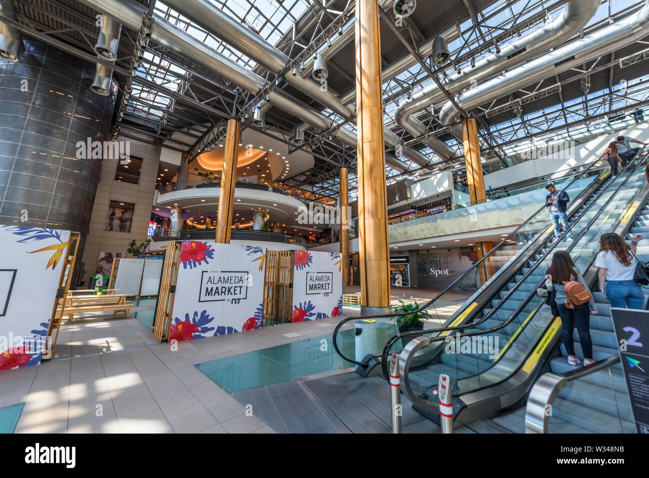 Alameda mall in Porto, Portugal Stock Photo - Alamy