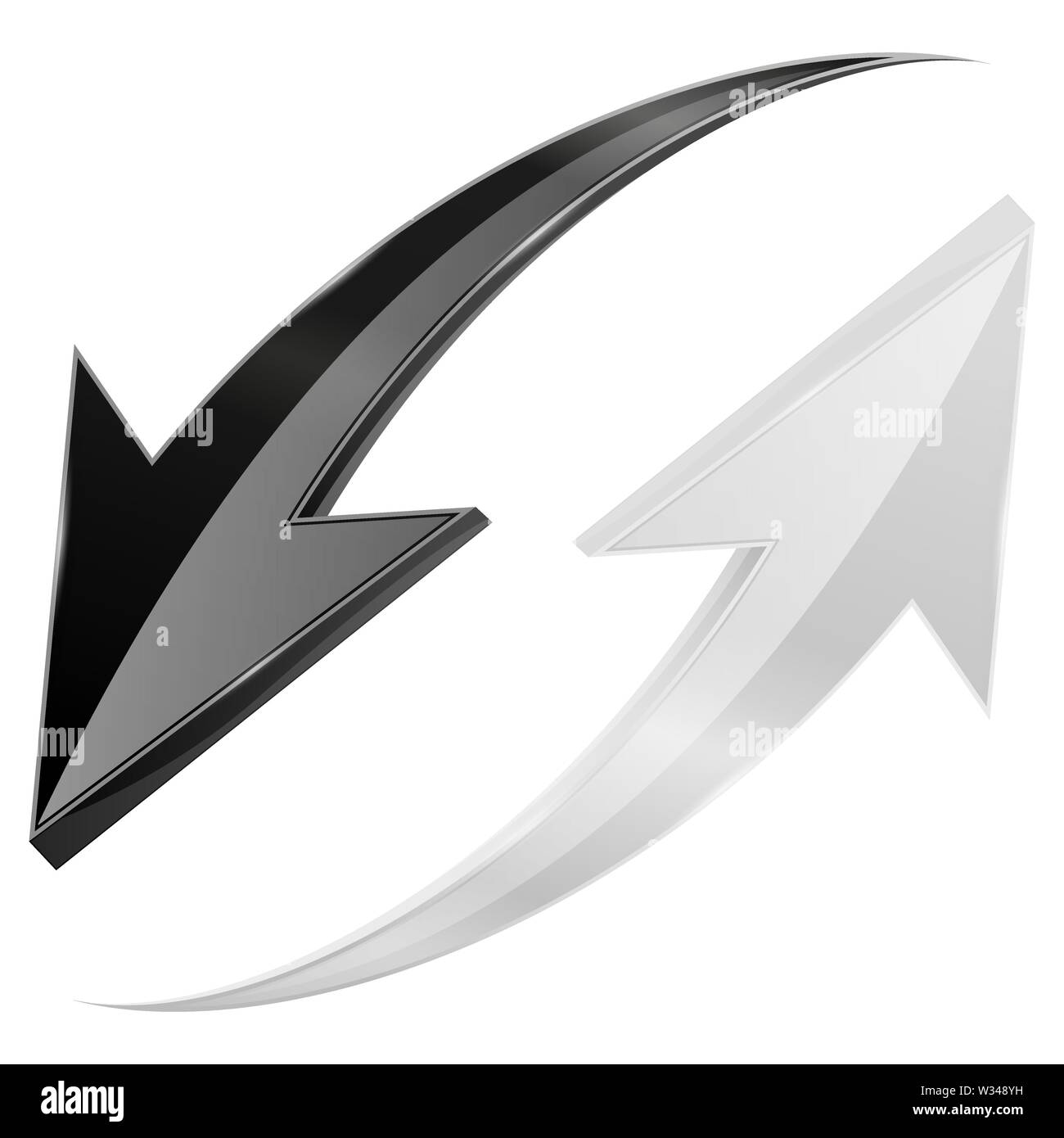 White arrows hi-res stock photography and images - Alamy