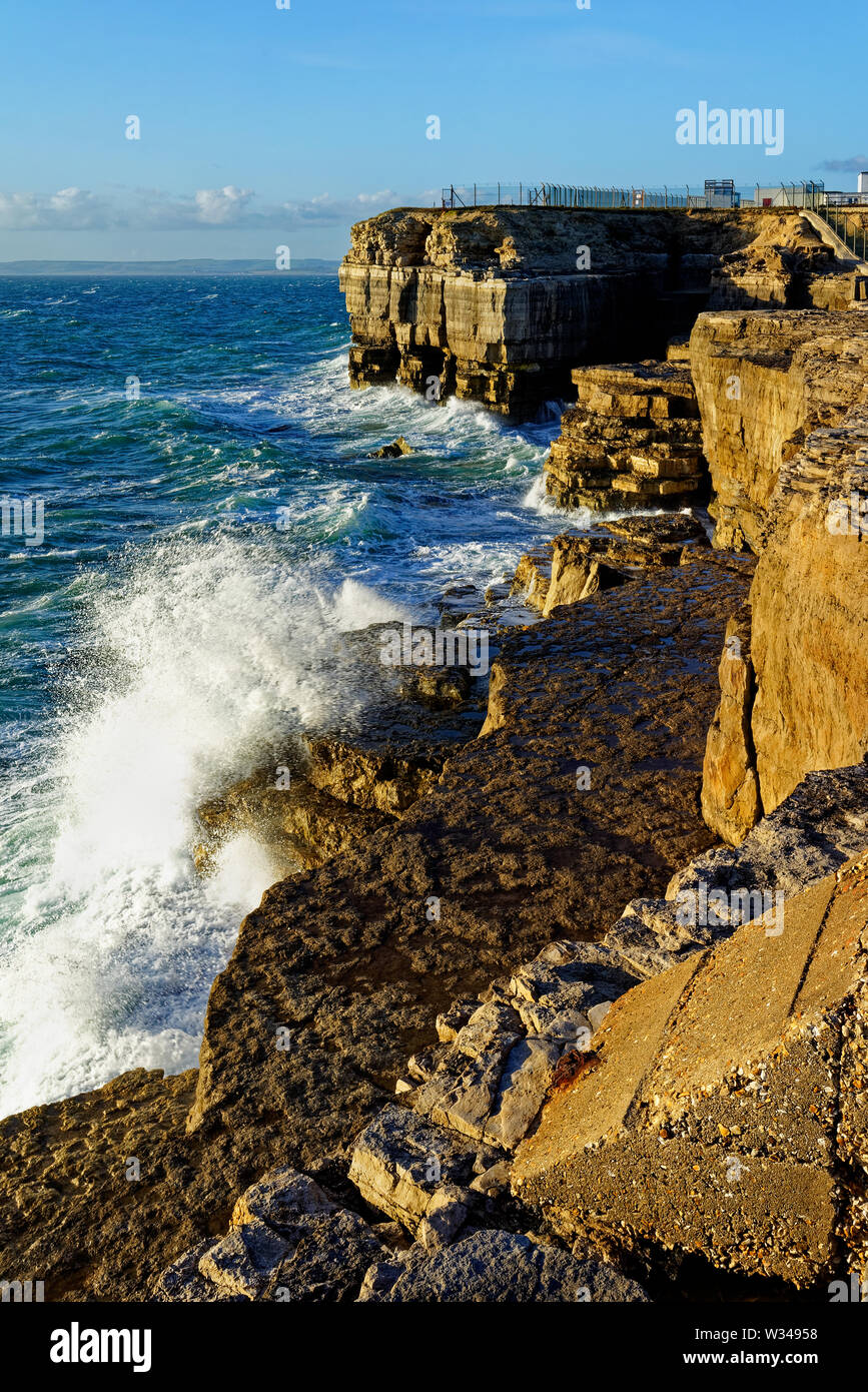 Portland bill sea rough hi-res stock photography and images - Alamy