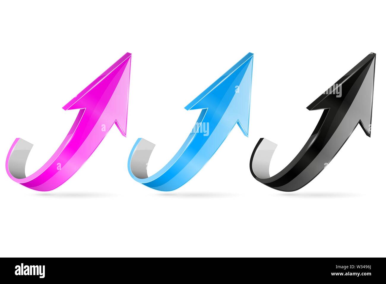 UP arrows. 3d shiny web icons Stock Vector Image & Art - Alamy