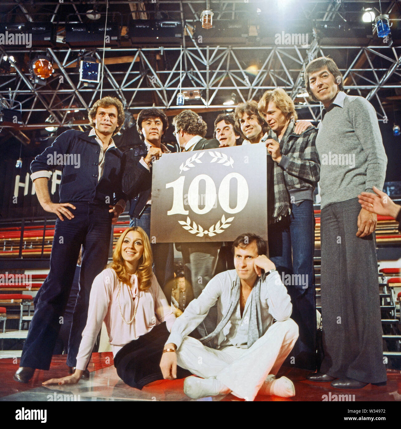 ZDF Hitparade, Musiksendung, Deutschland 1969 - 2000, 100. Sendung ...