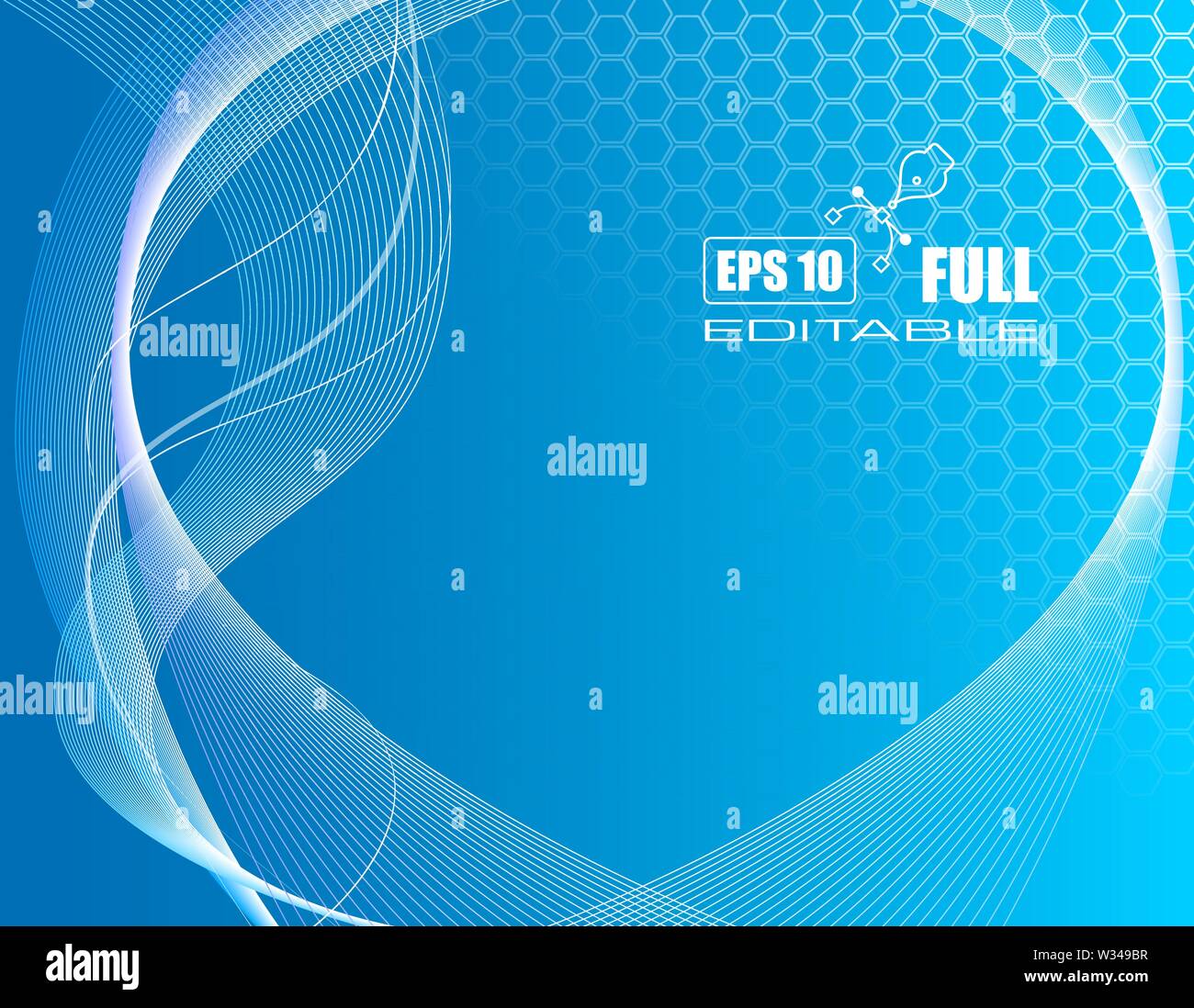 Blue fantasy abstract background - vector illustration Stock Vector ...