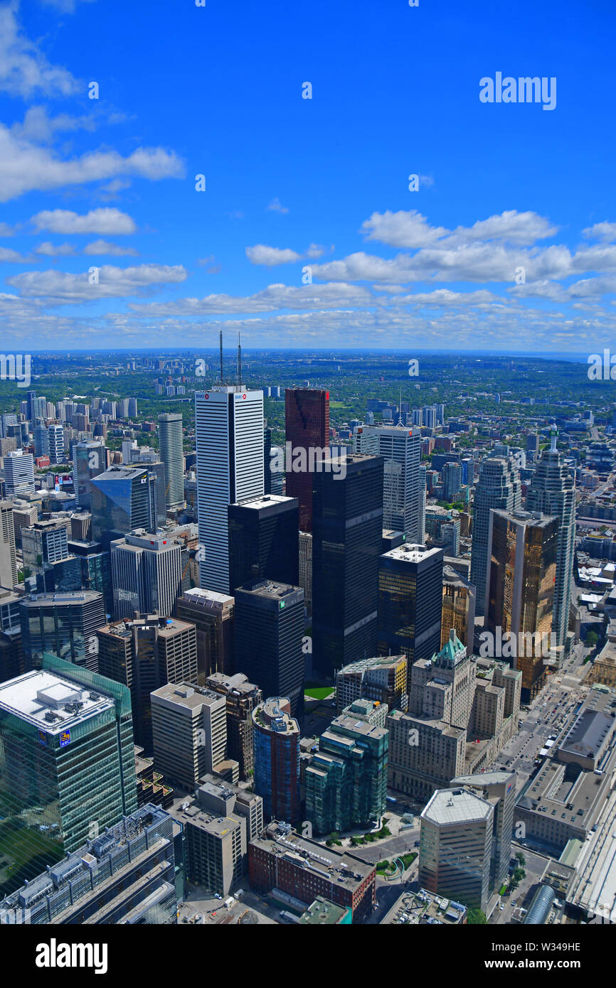 Downtown toronto from cn tower hi-res stock photography and images - Alamy
