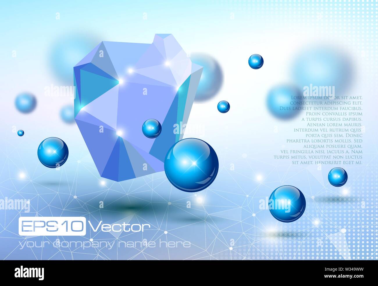 Abstract modern depth of field technology design. Vector illustration ...