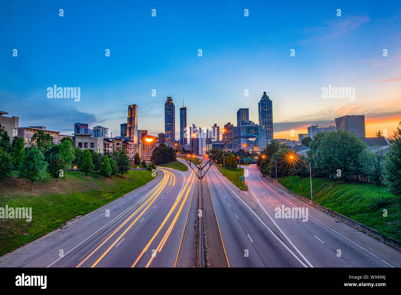 Aerial panorama atlanta georgia hi-res stock photography and images - Alamy