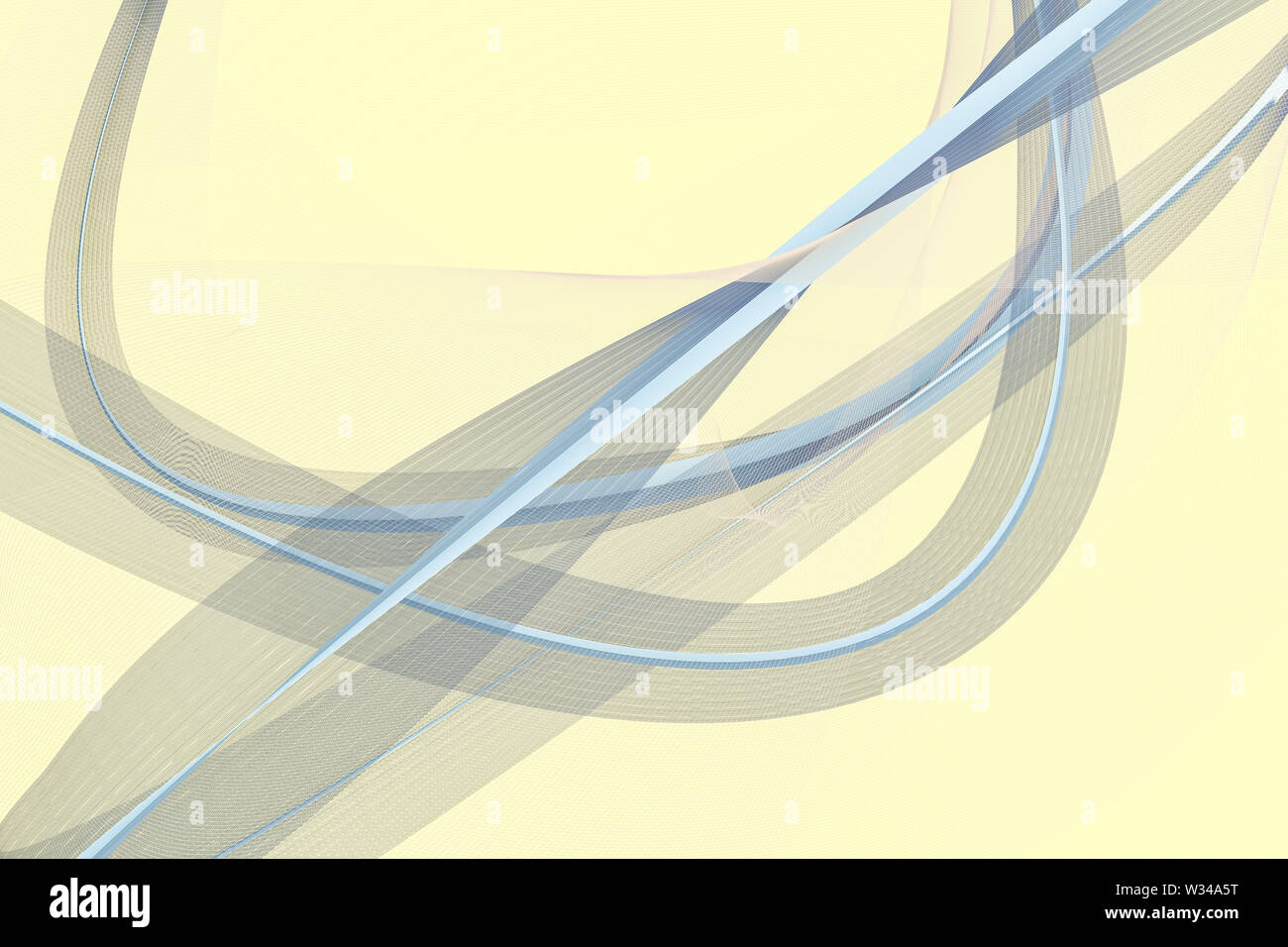 The transparent waving lines, element backgrounds, 3d rendering. Computer digital background ...