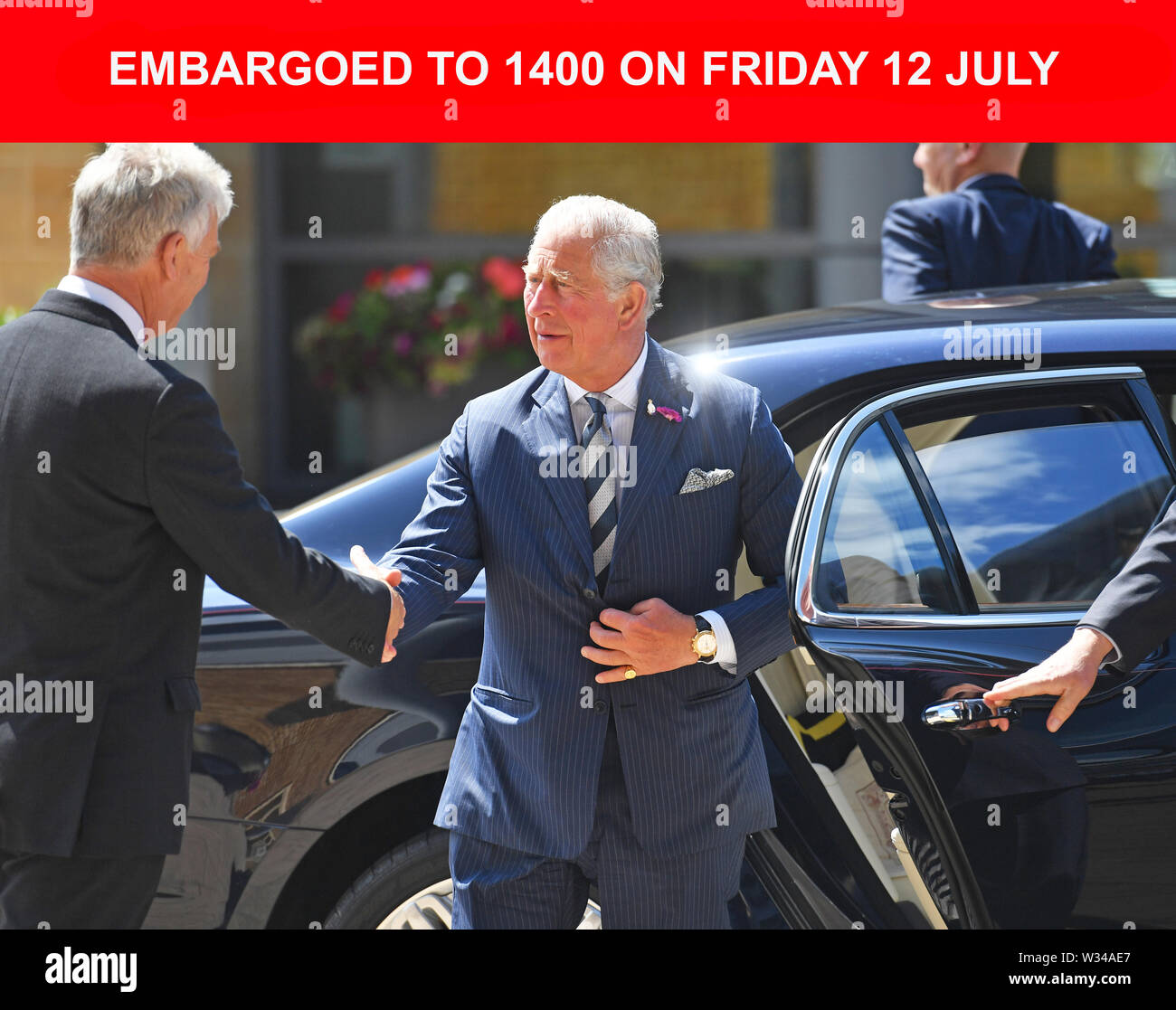 RETRANSMITTED ADDING EMBARGO OF 1400 ON FRIDAY 12 JULY. The Prince of ...
