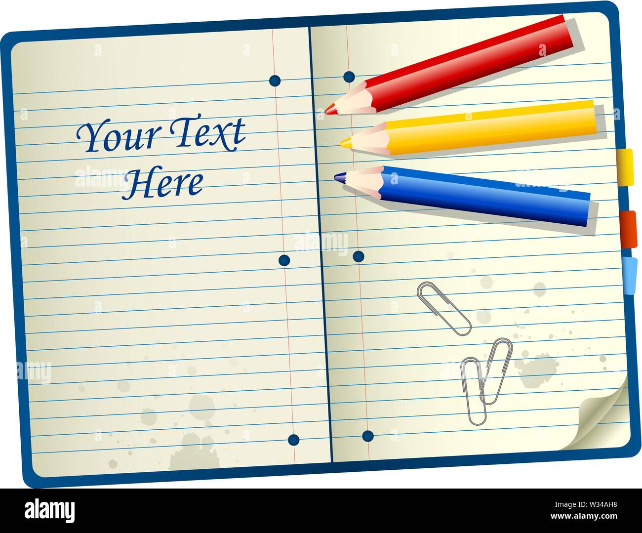 Tabs book Stock Vector Images - Alamy