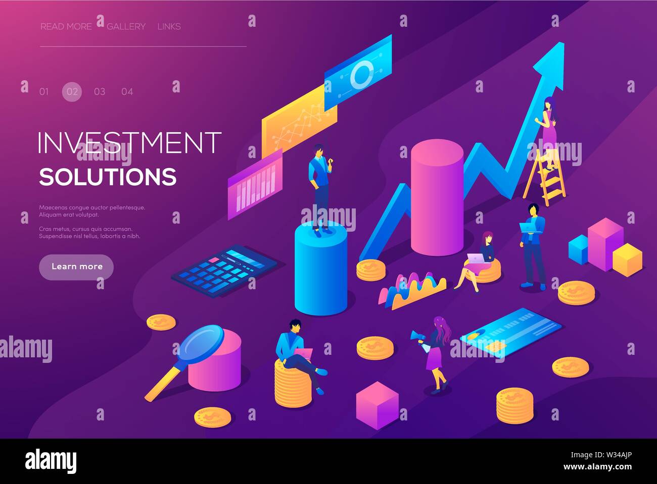 Analysis of sales, statistic grow data, accounting infographic ...