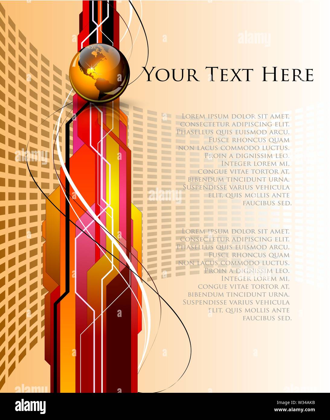 Abstract futuristic background - vector illustration Stock Vector Image ...