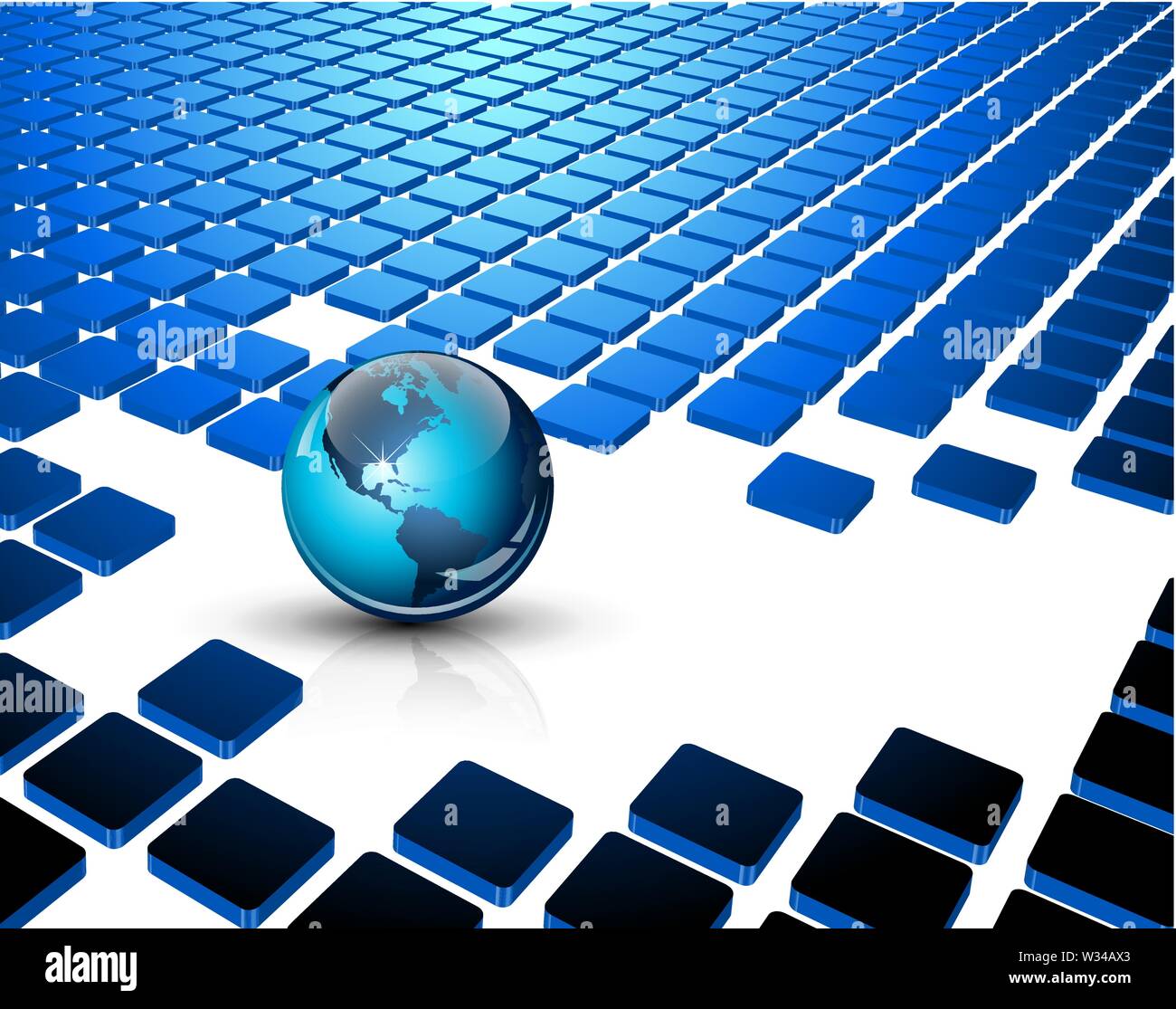 Blue abstract background composition - vector illustration Stock Vector ...