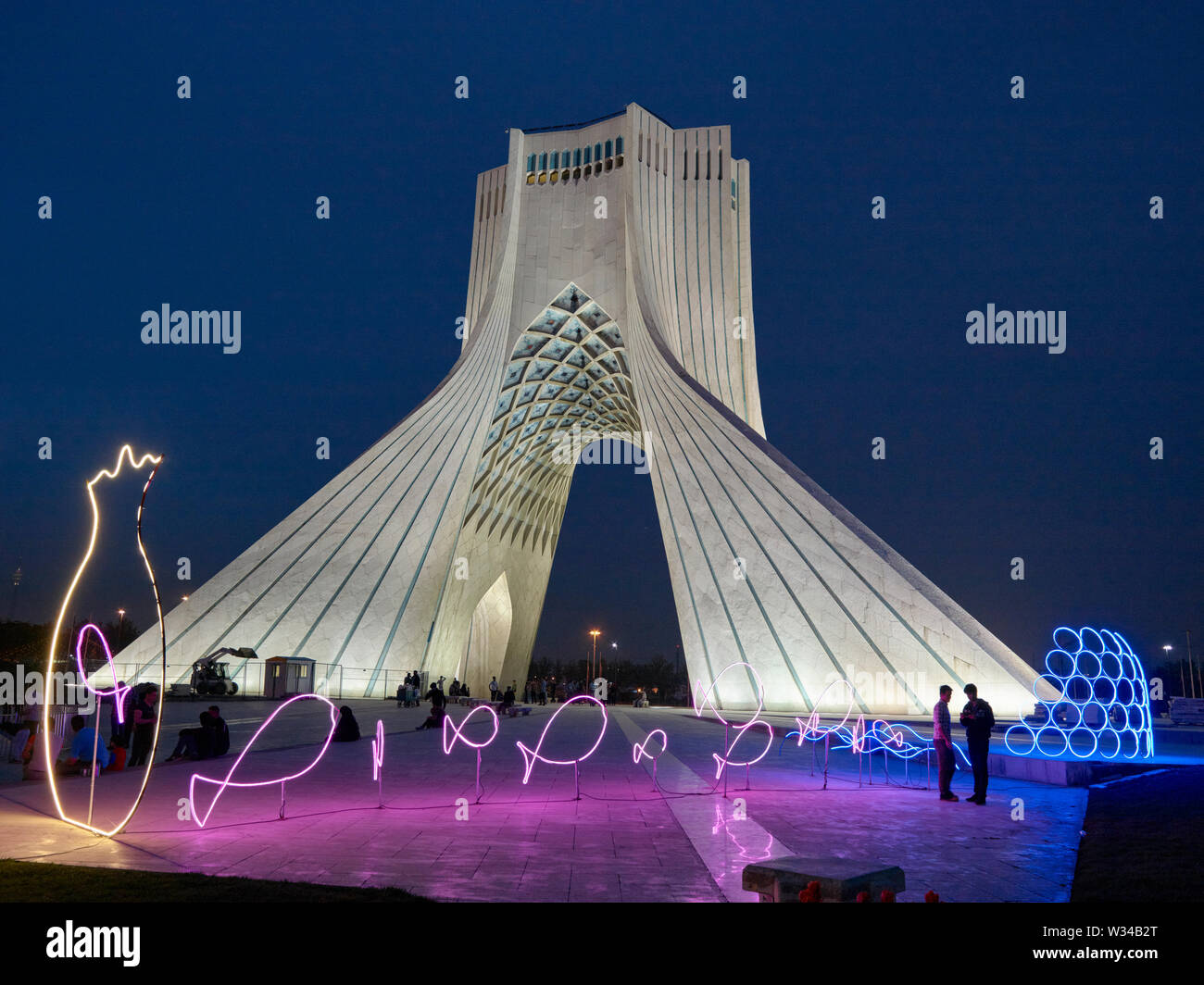Azadi Freedom Monument In Tehran High Resolution Stock Photography and ...