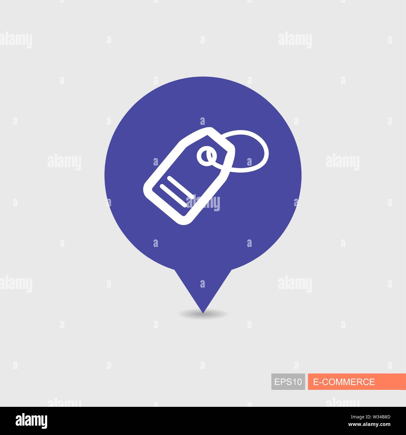 Tag pin map icon, price label. E-commerce sign. Map pointer. Map ...