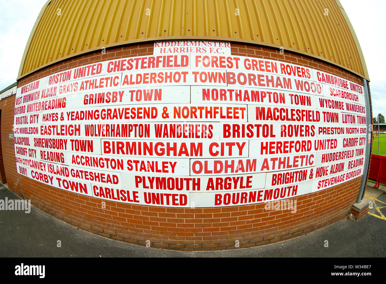 General view of signage outside the ground Stock Photo - Alamy