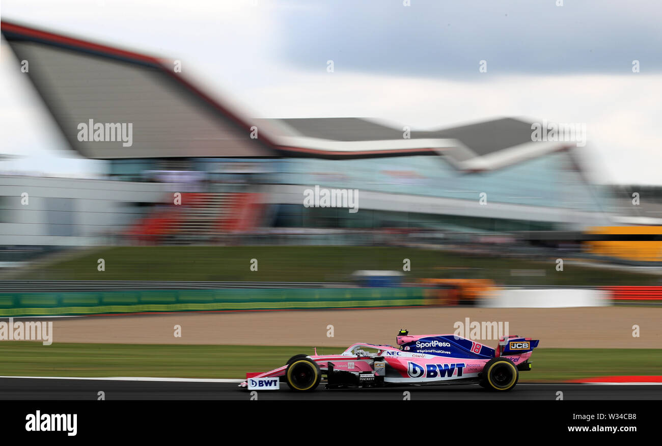 Racing Point driver Lance Stroll in action during practice day for the ...