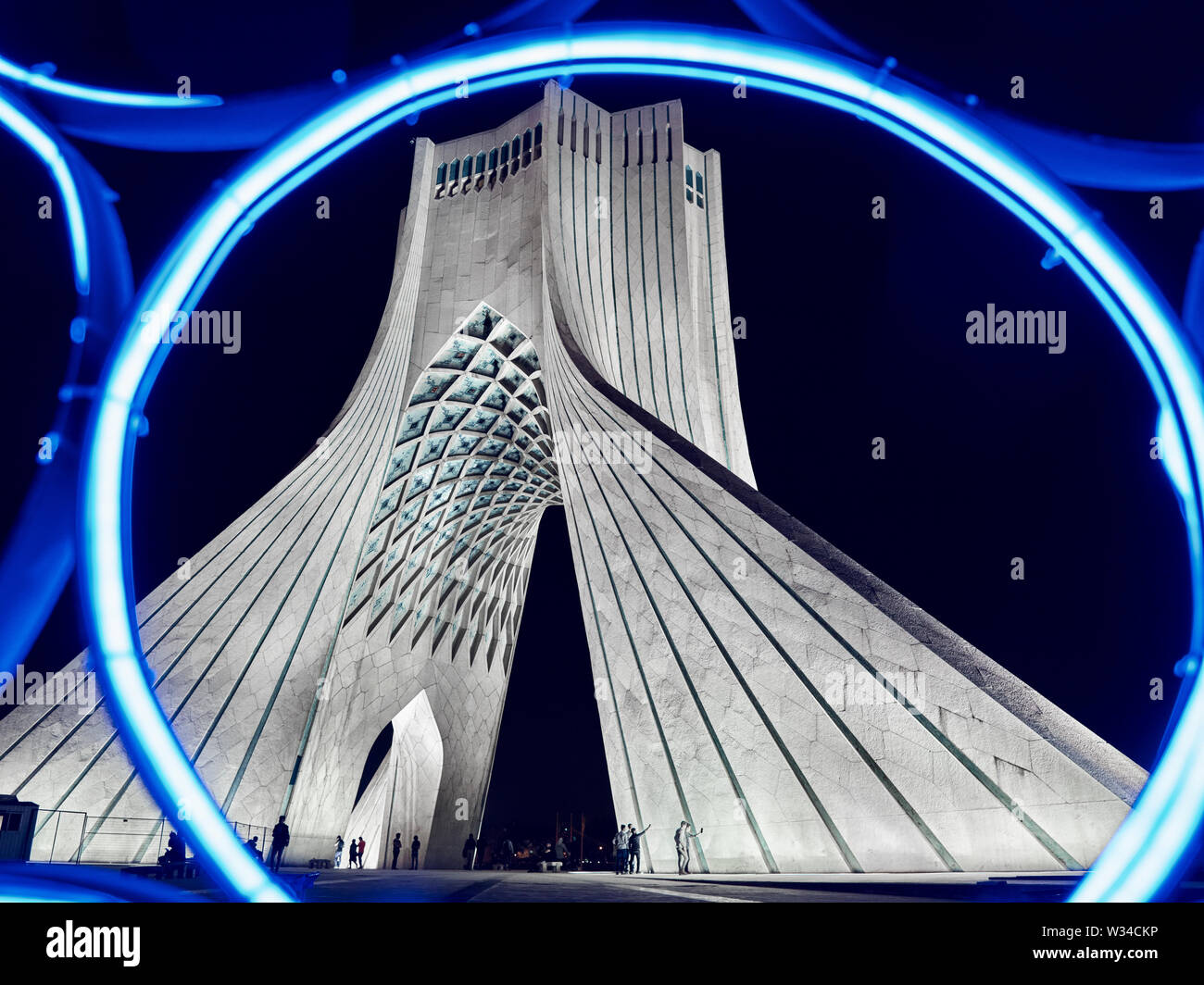 14.04.2017, Iran, Tehran: The Azadi Monument in the Iranian capital ...