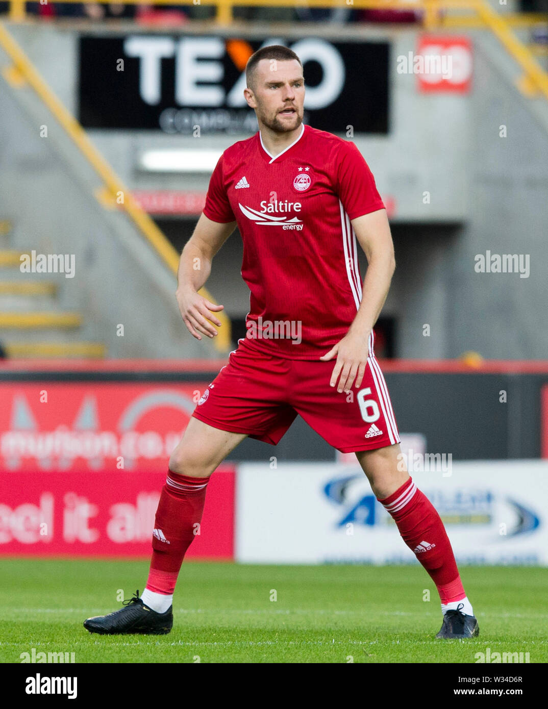 Aberdeen'€™s Michael Devlin during the Europa League, Qualifying First ...