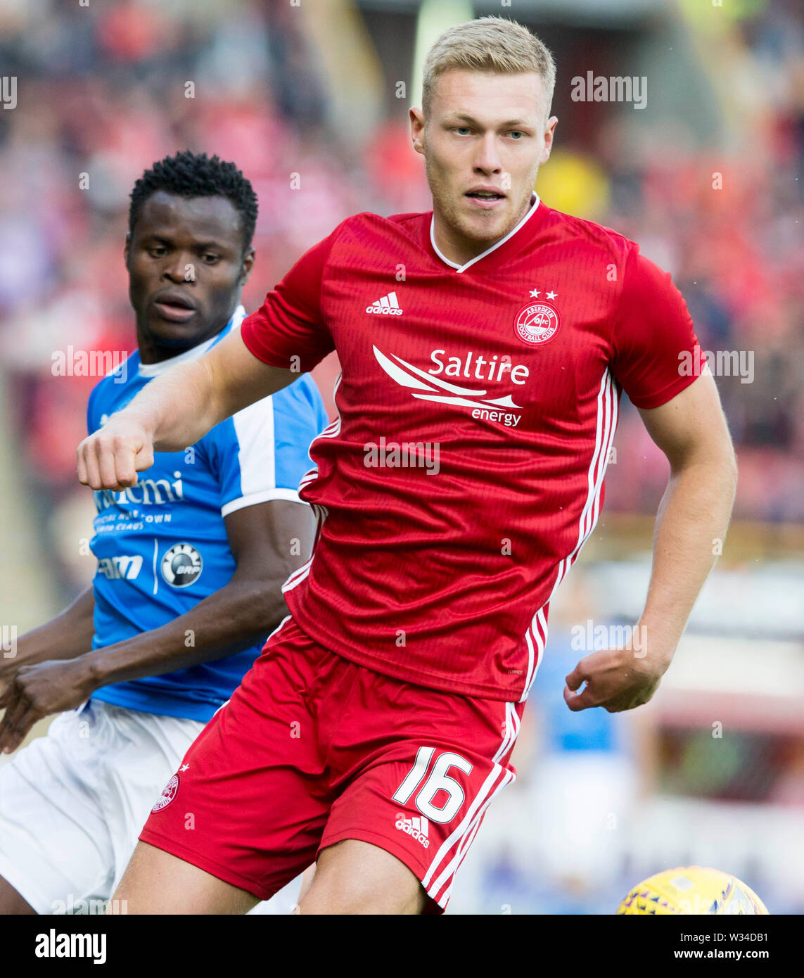 Aberdeen'€™s Sam Cosgrove during the Europa League, Qualifying First ...
