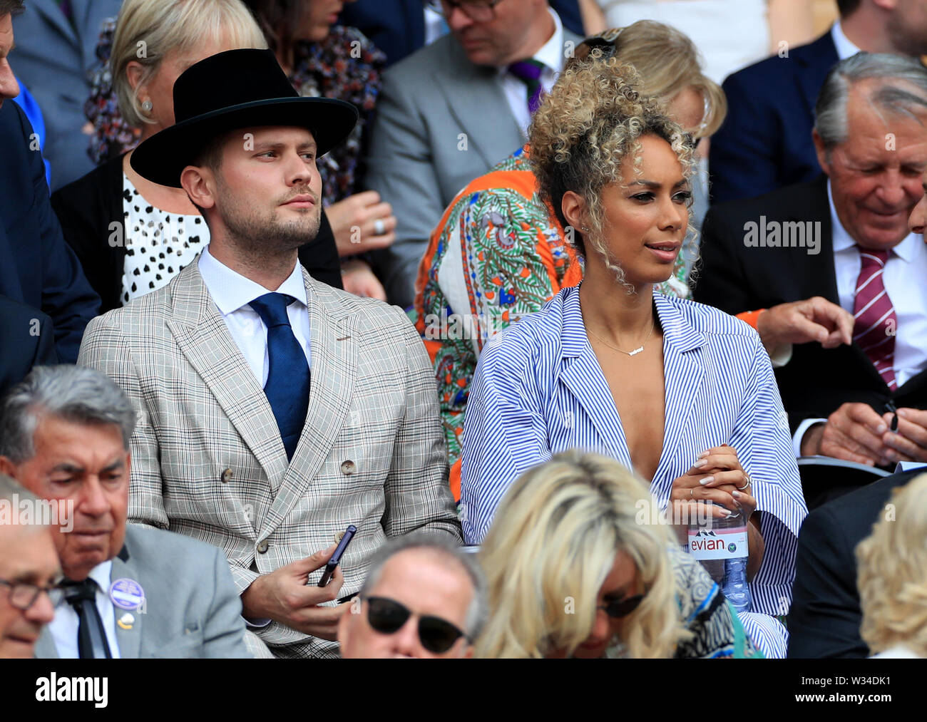 Leona Lewis with Dennis Jauch on day eleven of the Wimbledon ...