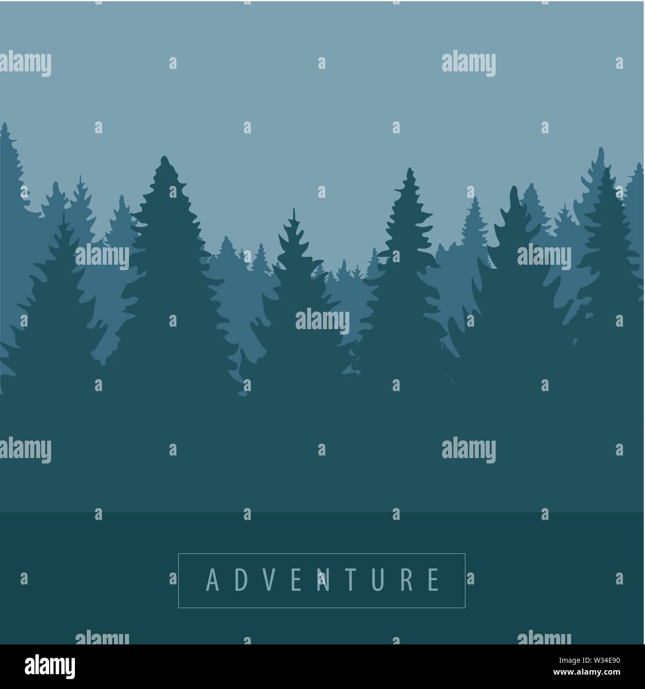 adventure green forest background vector illustration EPS10 Stock ...