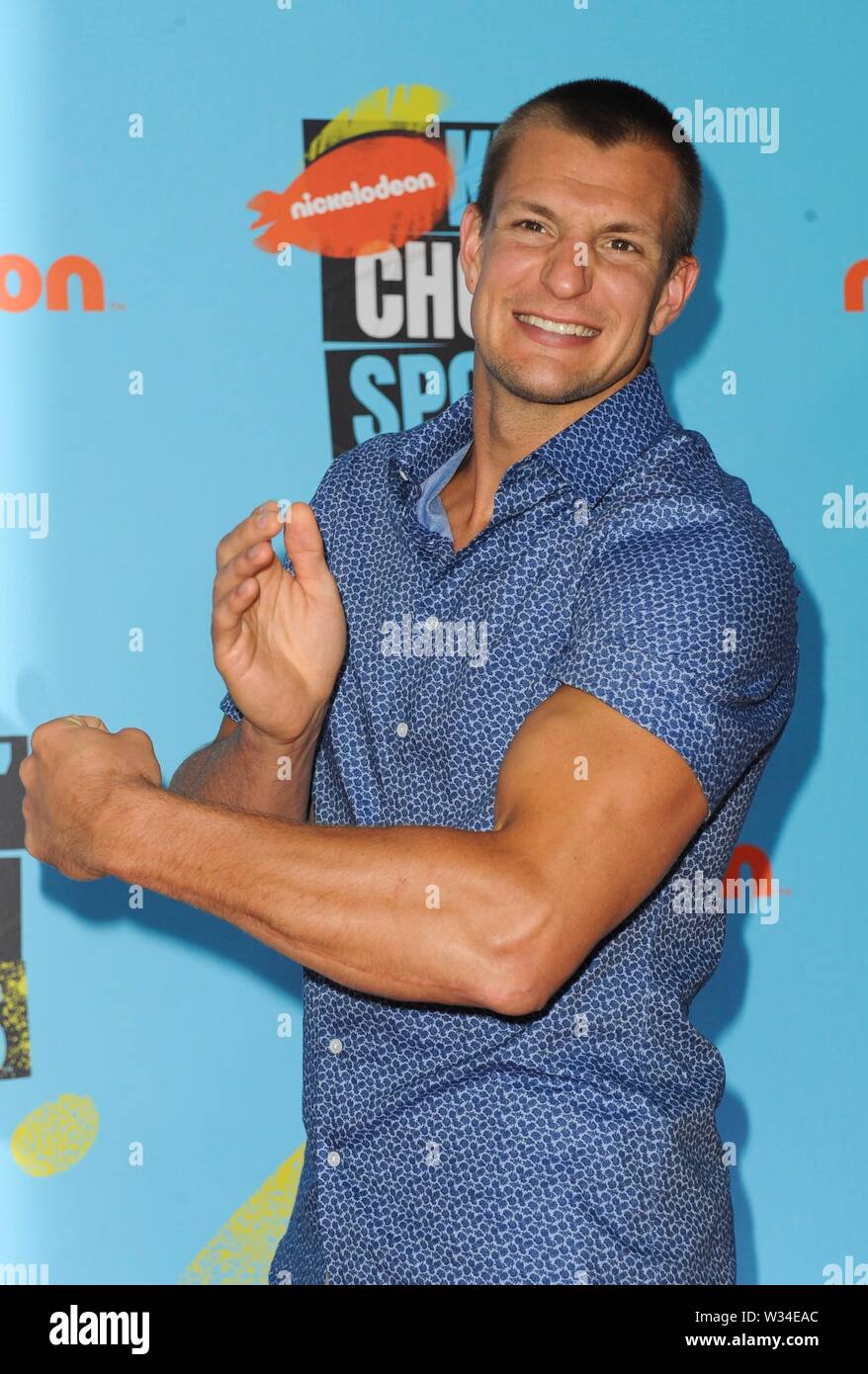 Rob Gronkowski at arrivals for Nickelodeon's Kids' Choice Sports Awards ...