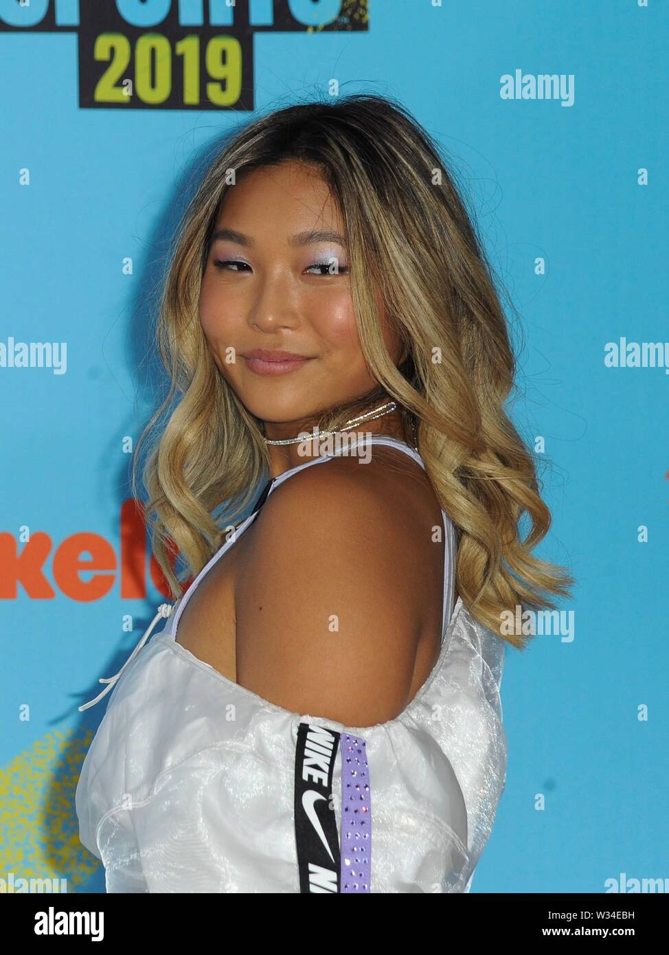 Chloe Kim at arrivals for Nickelodeon's Kids' Choice Sports Awards 2019 ...