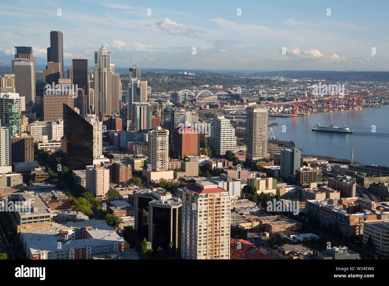Aerial view of west seattle hi-res stock photography and images - Alamy
