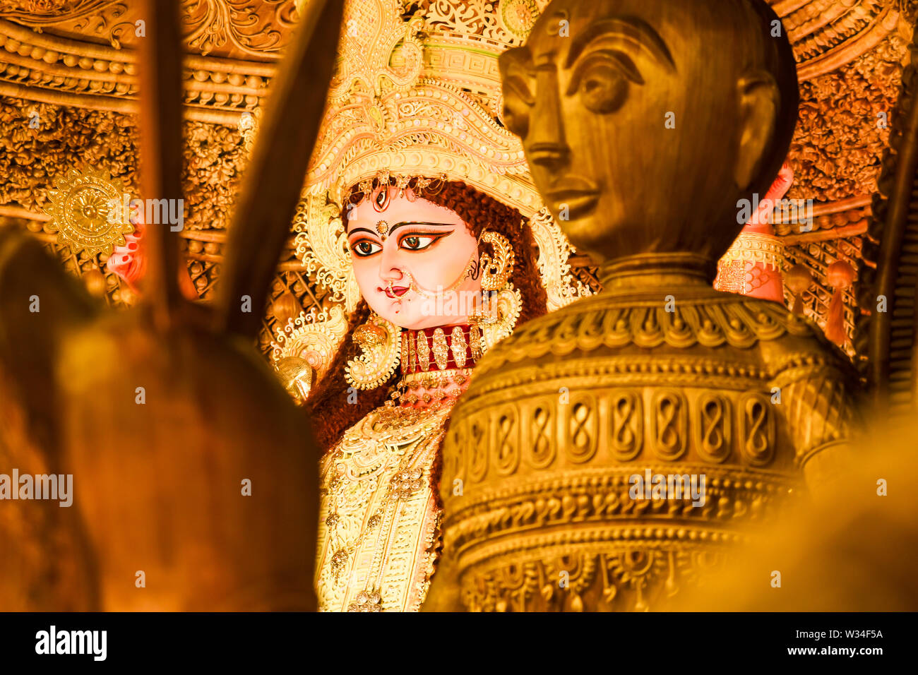 Kolkata West Bengal India October 2018 - Image of goddess devi Maa ...