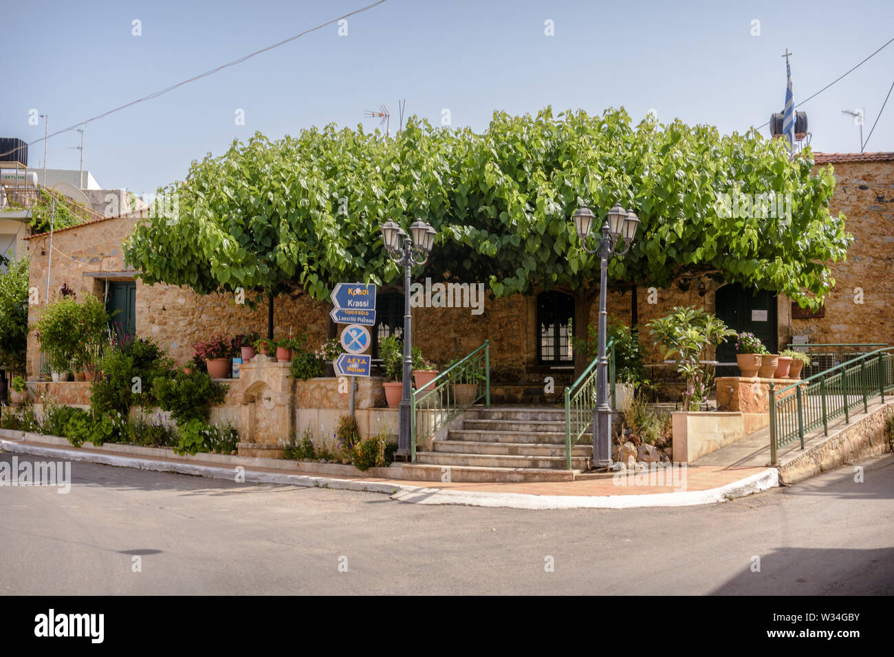 Malia old town hi-res stock photography and images - Alamy